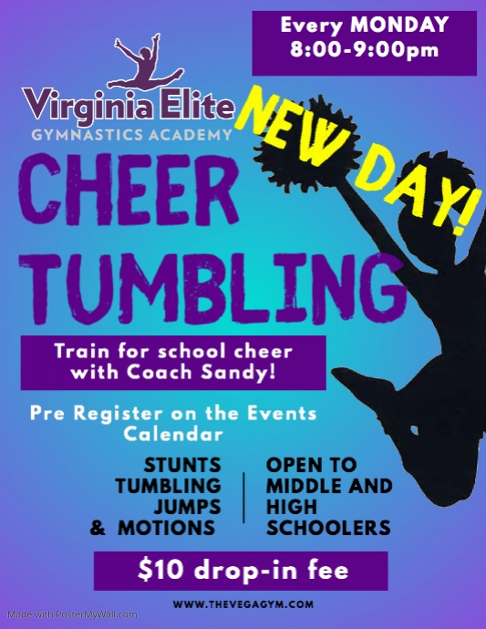 Copy of Cheerleader Tryouts Flyer Template | PosterMyWall