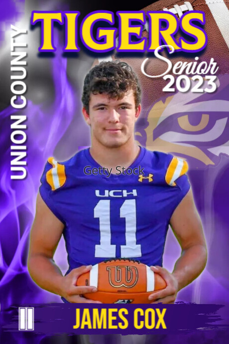UCHS SENIOR FOOTBALL BANNER - 11 COX | PosterMyWall