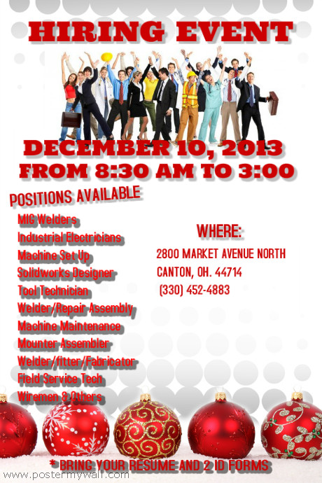 HIRING EVENT | PosterMyWall