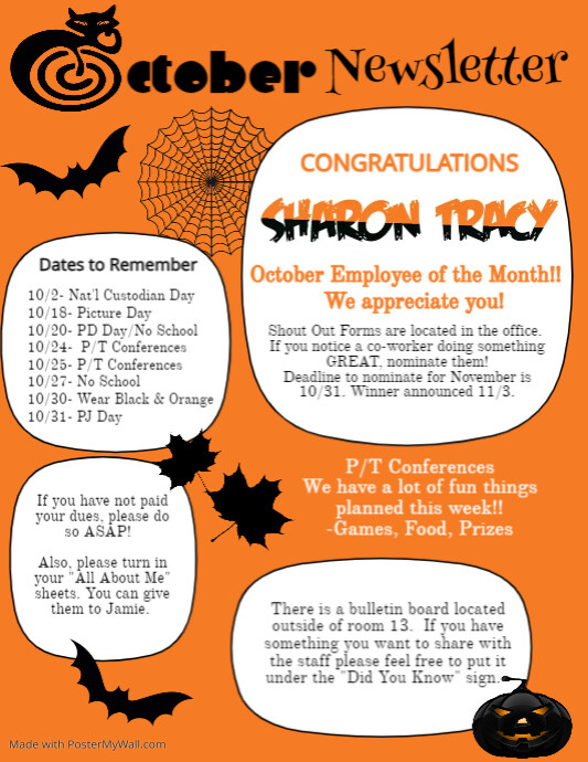 October, Newsletter | PosterMyWall