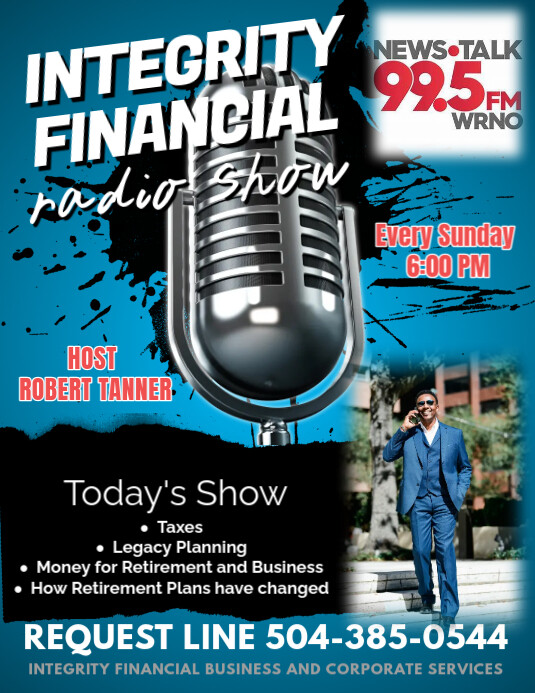 Robert Radio Talk Show Flyer | PosterMyWall