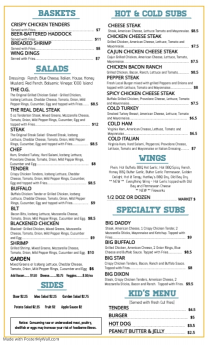 Copy of NEW LOCA Menu BACK | PosterMyWall