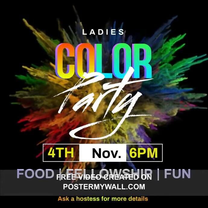 color party ad design template | PosterMyWall