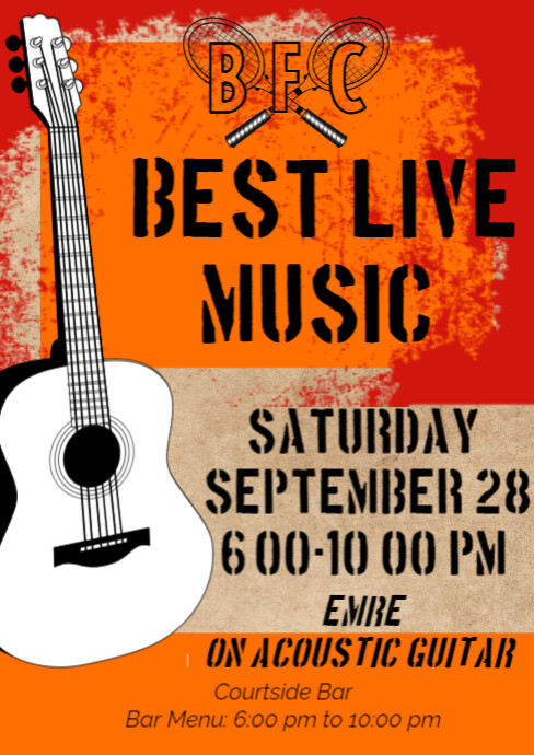 LIVE CONCERT POSTER | PosterMyWall