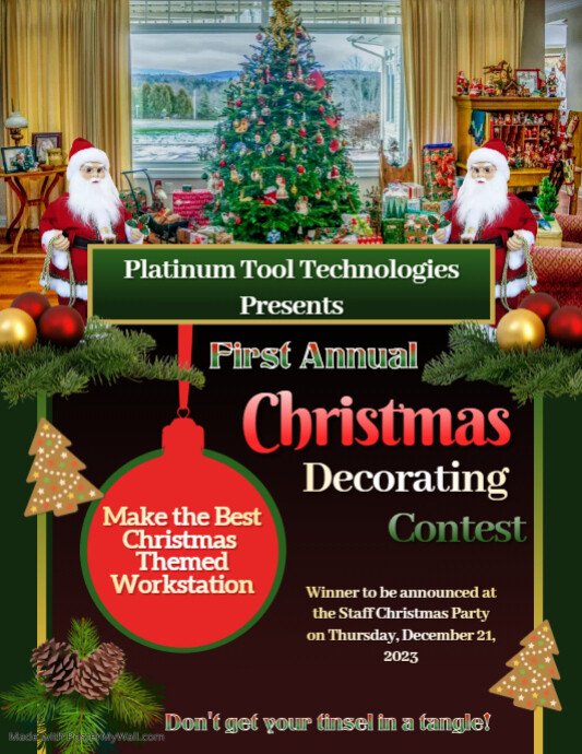 Christmas Home Decorating Contest Flyer | PosterMyWall