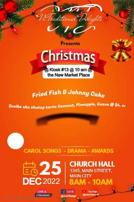 christmas carol service | PosterMyWall