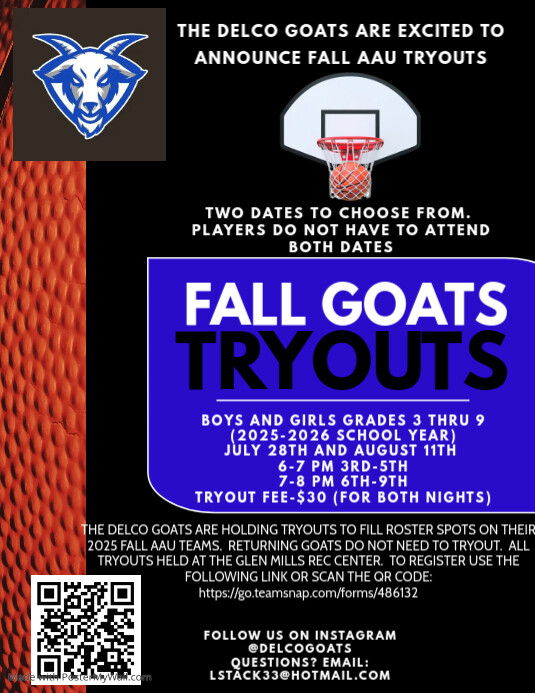 Copy of Basketball tryouts | PosterMyWall