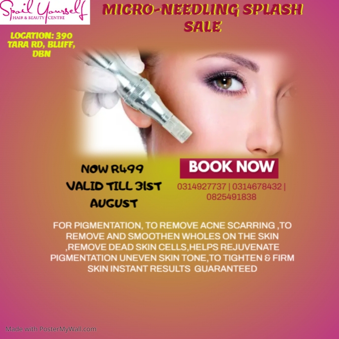 Copy of SYSA Microneedling | PosterMyWall