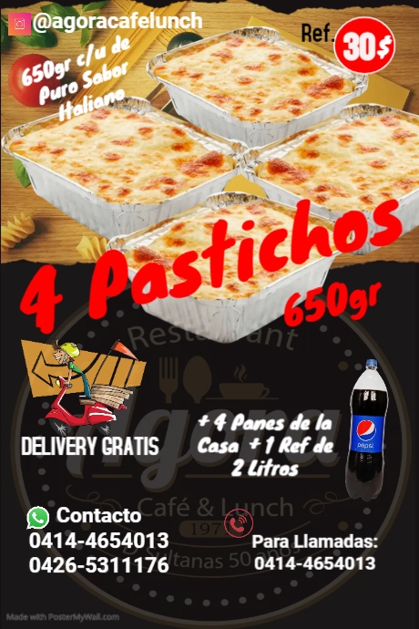 Promo 3 Pastichos 650gr | PosterMyWall