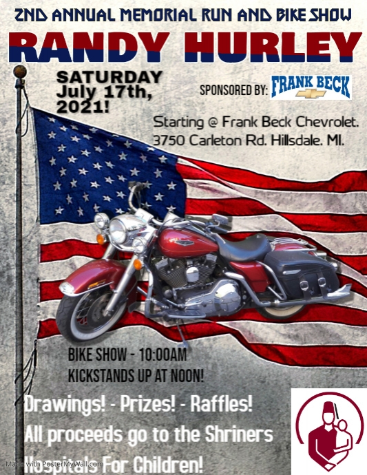 Copy of motorcycle run rally flyer template | PosterMyWall