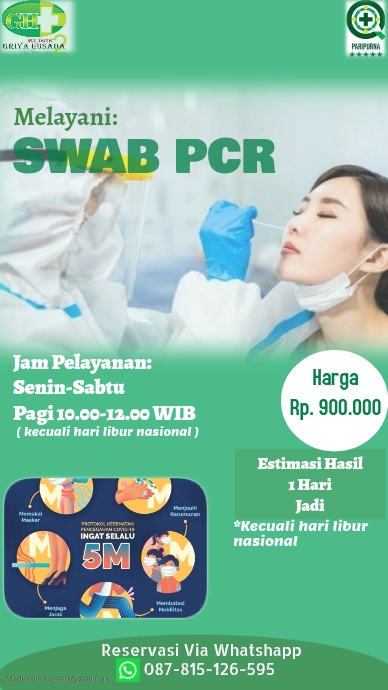 Swab PCR | PosterMyWall