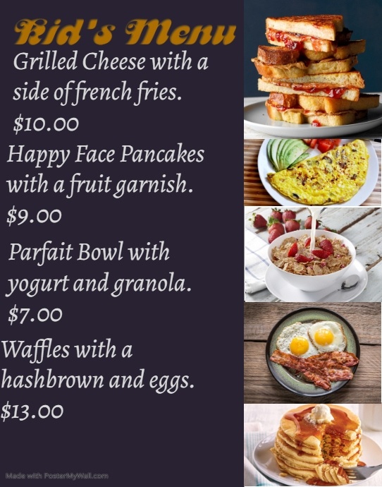 Copy of Cafe brunch menu | PosterMyWall