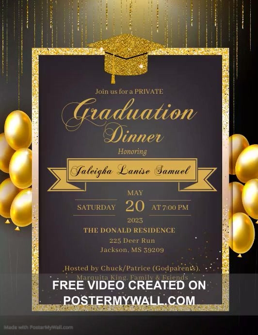 Graduation Party Invitation | PosterMyWall