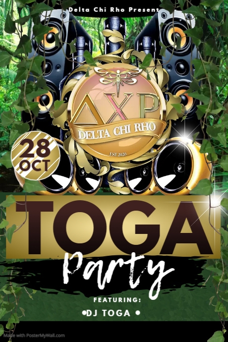 Toga Club Party Poster | PosterMyWall