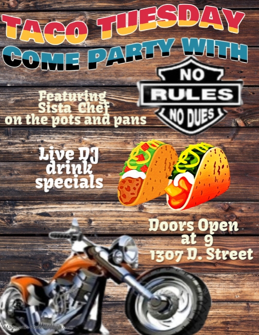 Copy of motorcycle run rally flyer template | PosterMyWall