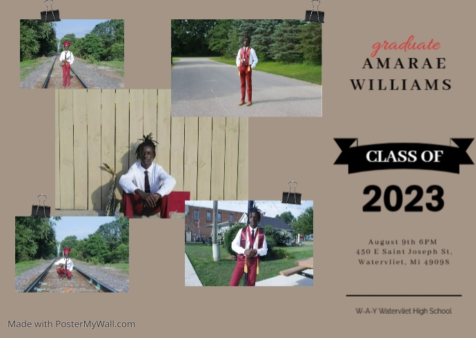 Graduation photo collage | PosterMyWall
