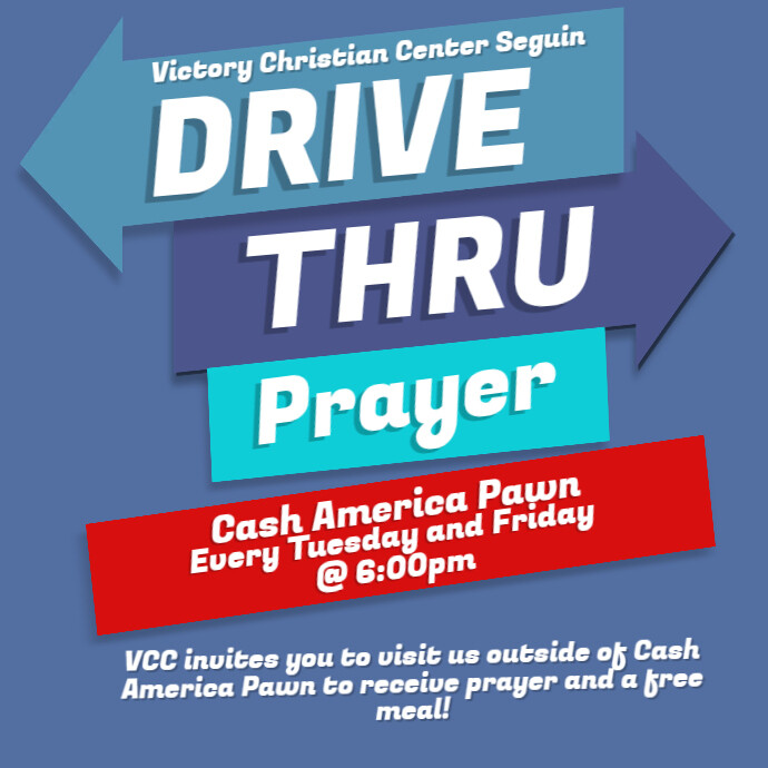 Open for drive thru colorful square flyer ad | PosterMyWall