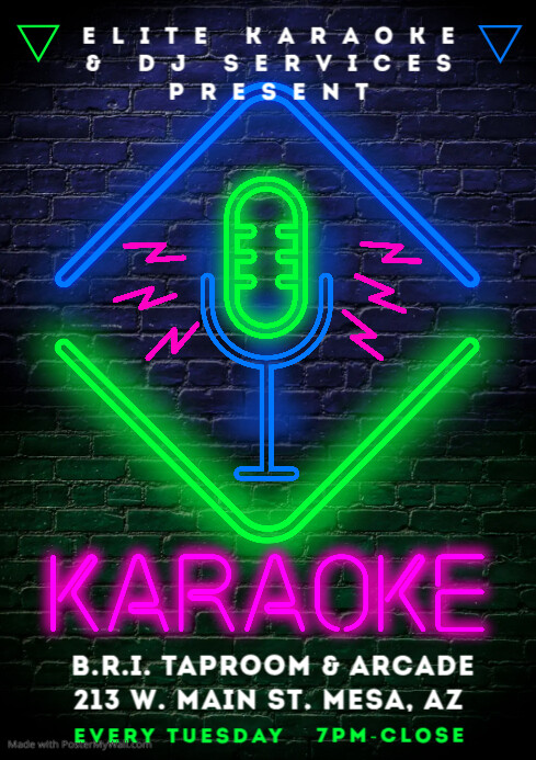 KARAOKE PARTY POSTER | PosterMyWall