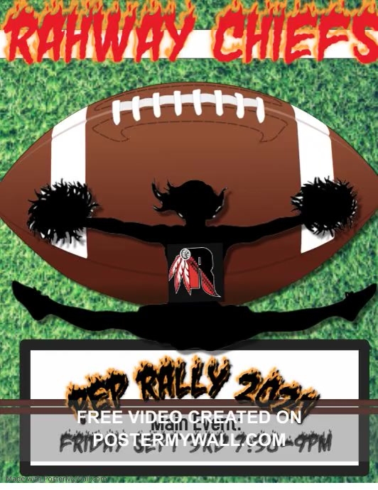 Copy of Copy of Football Cheer Background | PosterMyWall