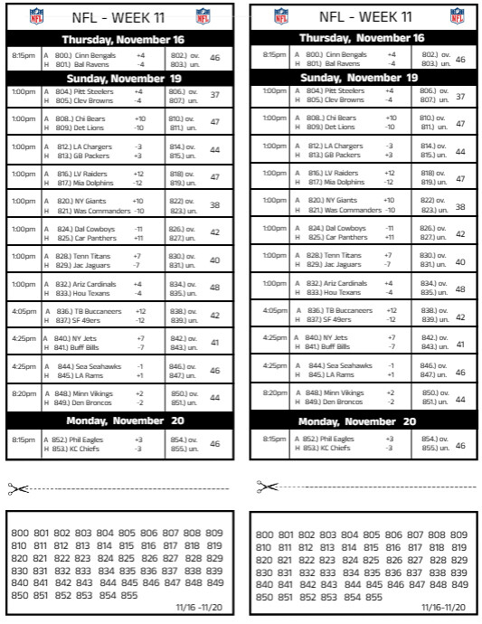 Copy of 11-NFL NEW LAYOUT 23 -week 6 (3) | PosterMyWall