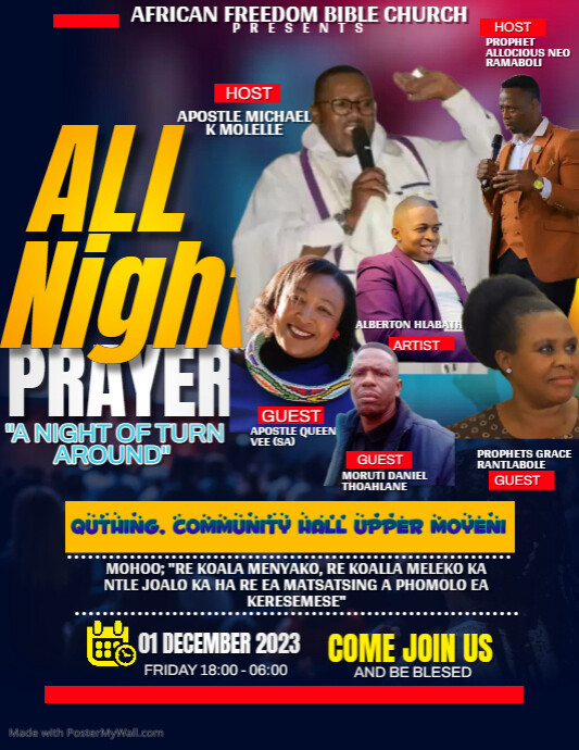 all night prayer | PosterMyWall