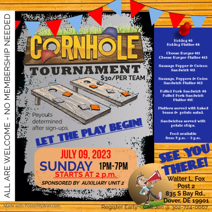 CORNHOLE TOURNAMENT | PosterMyWall