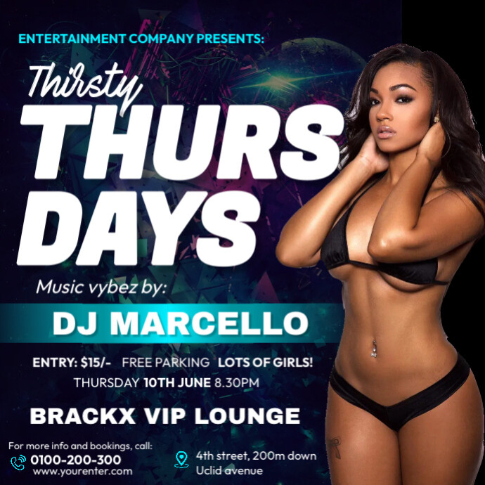 Thirsty thursdays | PosterMyWall