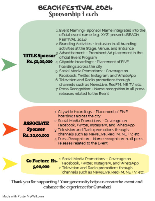 PTO PTA Sponsorship Levels Form | PosterMyWall