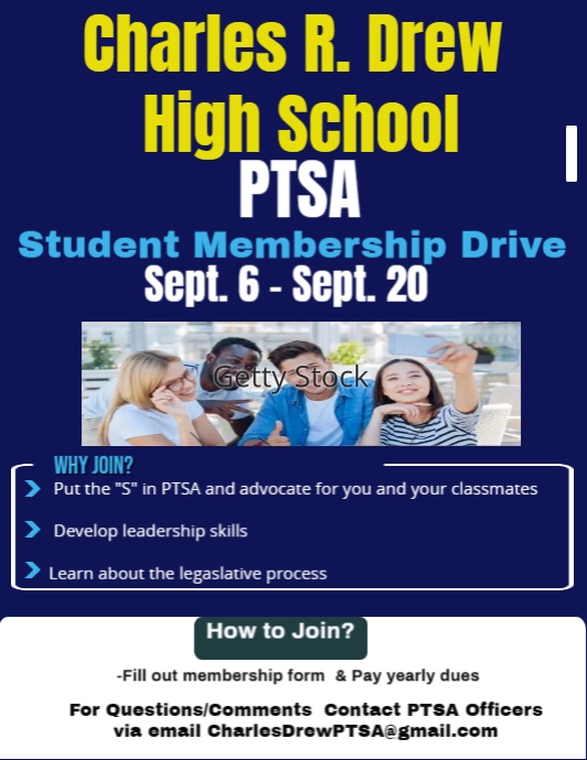 Copy of PTSA membership drive | PosterMyWall