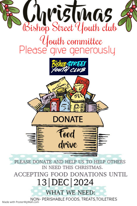 christmas food drive | PosterMyWall