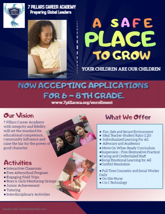 Enrollment Flyer | PosterMyWall