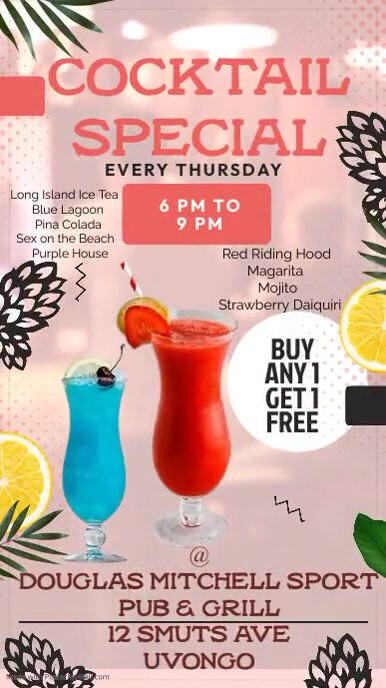 Happy Hour Story Template | PosterMyWall