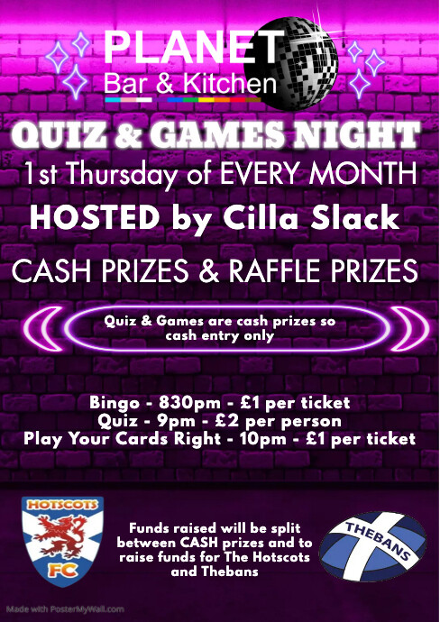 Quiz&Games Night poster | PosterMyWall