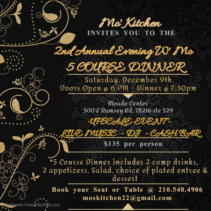 Creative Evening W' Mo Instagram Invitation Template | PosterMyWall