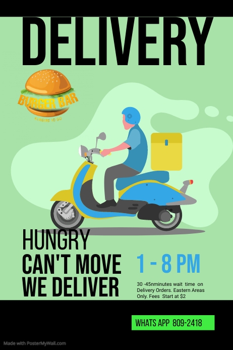 Copy of Delivery Service Flyer | PosterMyWall