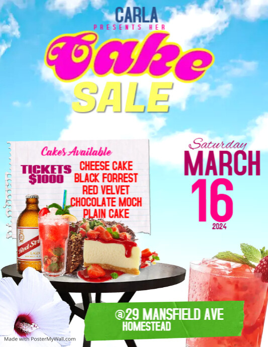 Cake Sale Flyer Template | PosterMyWall