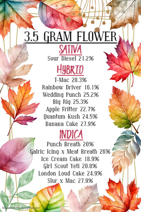 Free Fall Autumn Menu Template (1) | PosterMyWall