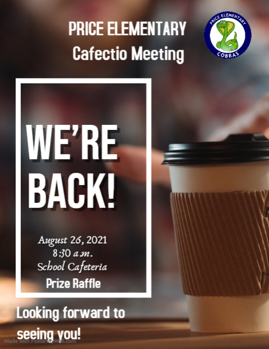 Cafecito Meeting (Aug.) | PosterMyWall
