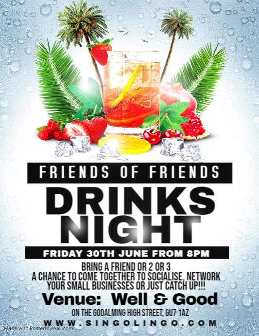 DRINK NIGHT Flyer Template | PosterMyWall