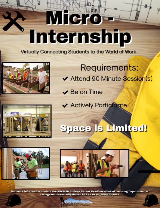 Student Micro Internship - Construction | PosterMyWall