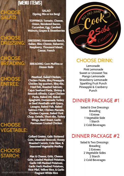 Copy of Copy of Price List Menu Card Wood Design Restaurant | PosterMyWall