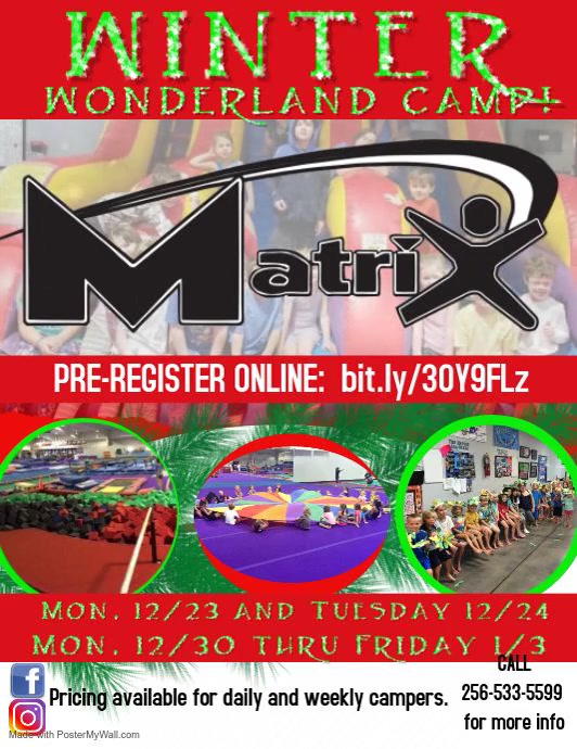 Copy of WINTER ACTIVITIES FLYER | PosterMyWall