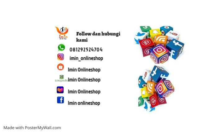 Info sosmed mew | PosterMyWall