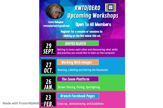 Upcoming Workshops Size 1 | PosterMyWall