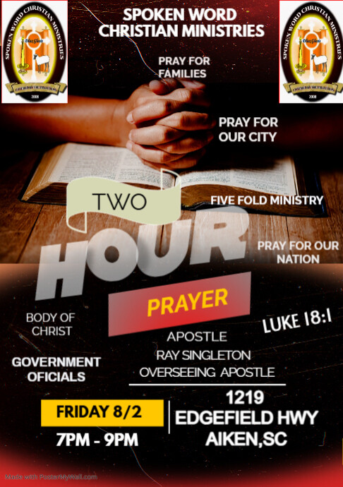 Pray church service | PosterMyWall