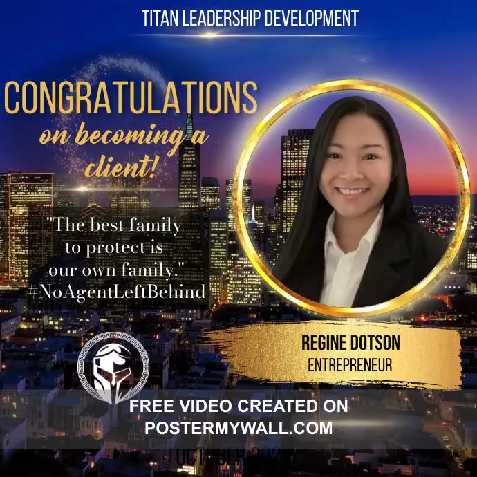 Becoming a Client - Regine Dotson | PosterMyWall