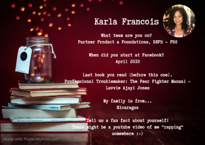 Copy of Karla F. | PosterMyWall