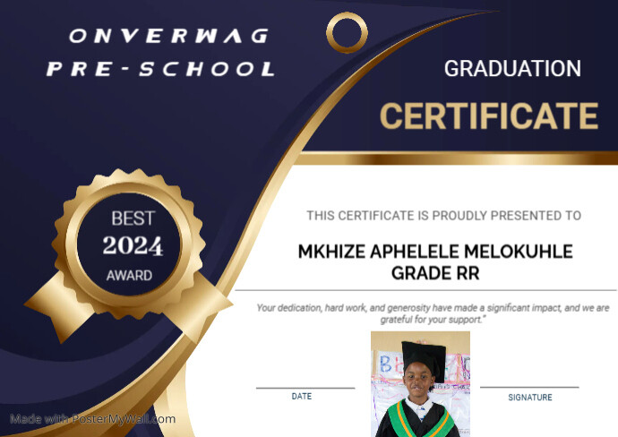 Copy of certificate of appreciation | PosterMyWall