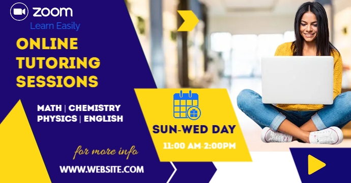 zoom online meeting poster template | PosterMyWall