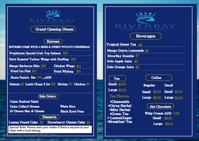 Food Menu Flyer (4) | PosterMyWall
